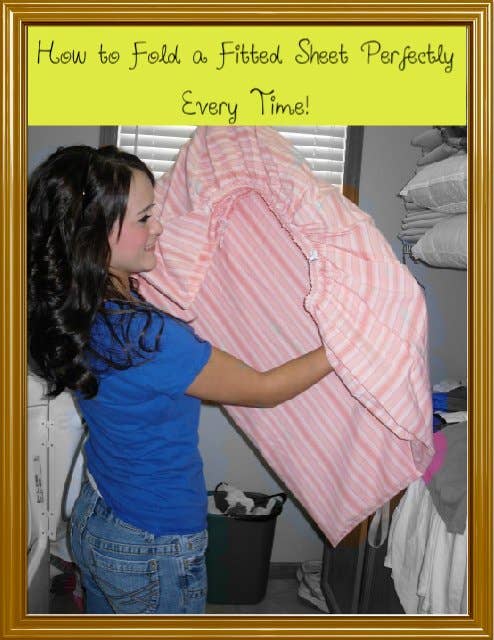 How to Fold a Fitted Sheet Perfectly Every Time! - Dengarden
