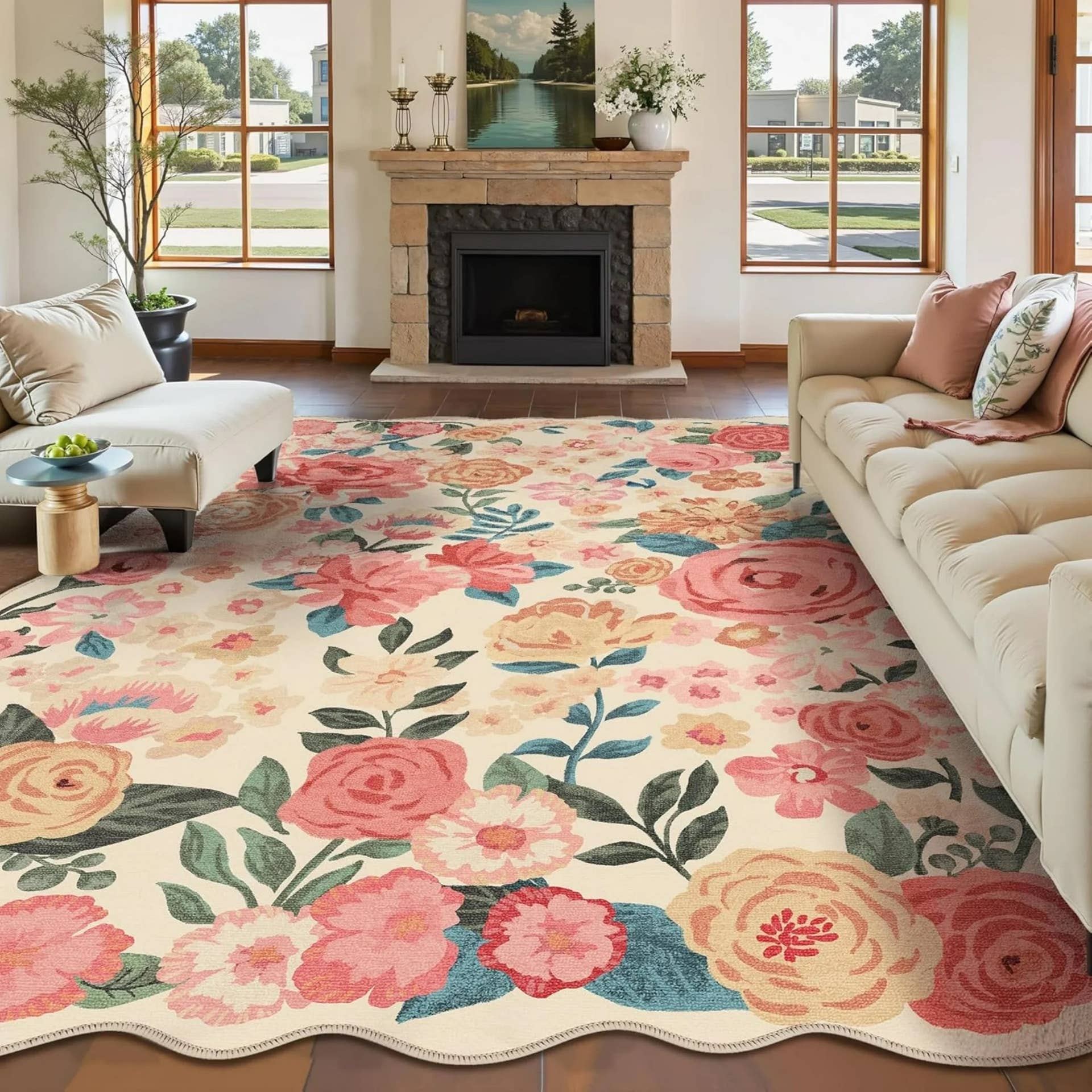 This Gorgeous Floral Rug From Walmart Is On Rollback Now - Dengarden