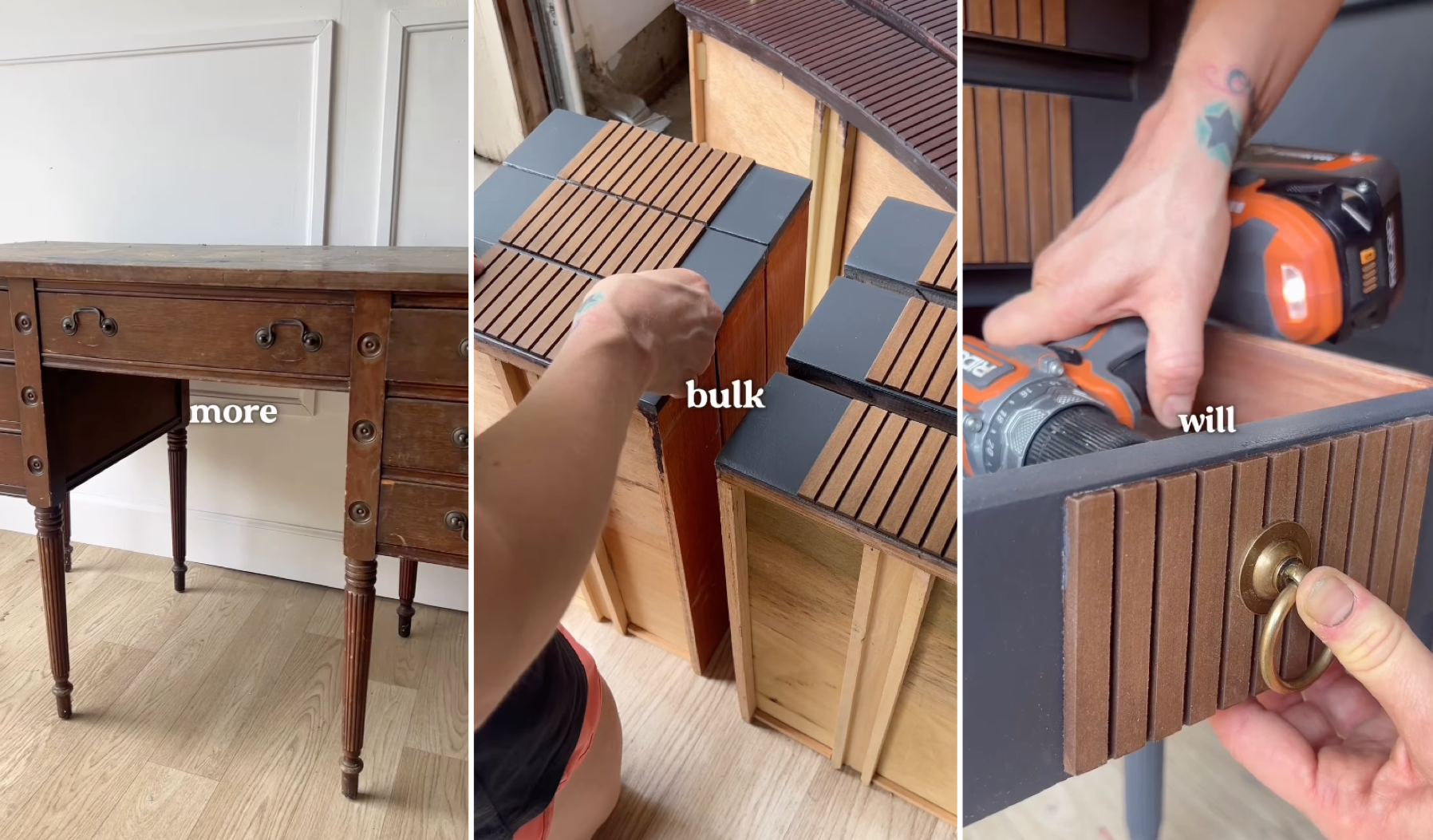 Furniture Flipper Saws Vintage Desk in Half—and Makes $625 - Dengarden