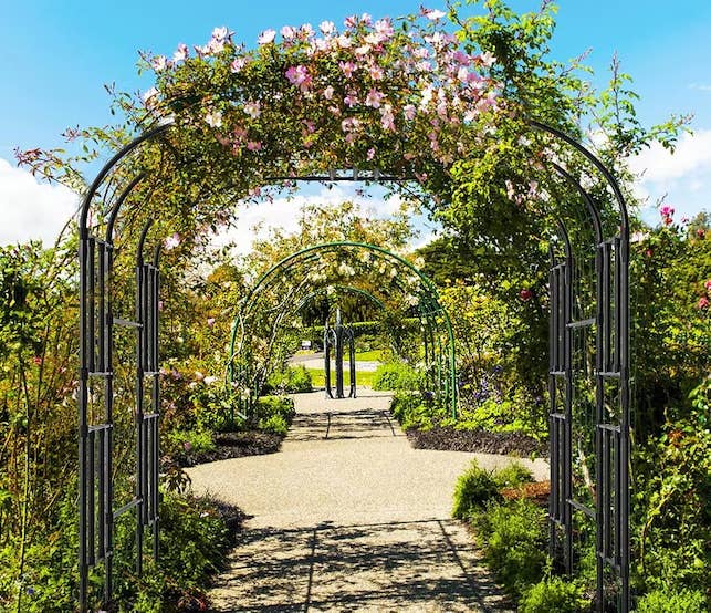 Lowe’s Garden Arch Trellis Adds Vertical Space and Style - Dengarden