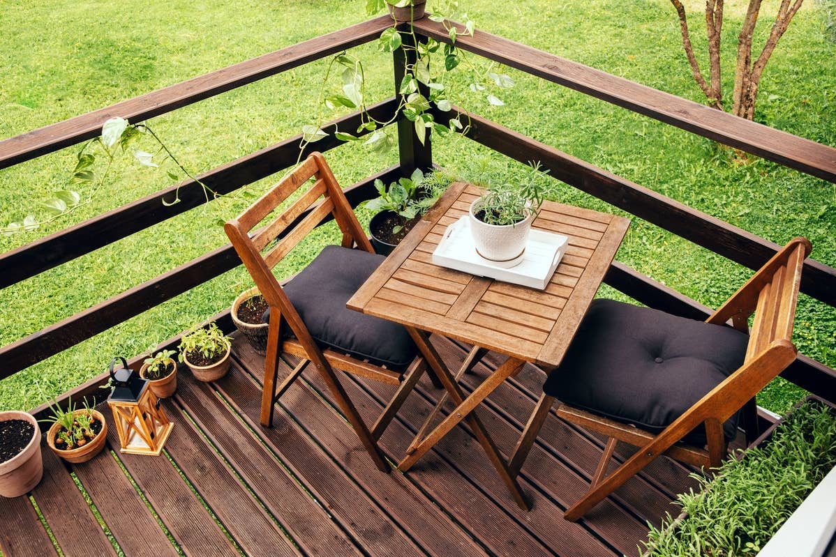 DIY Patio Transformation Uses 'Cute and Cozy' Five Below Finds - Dengarden