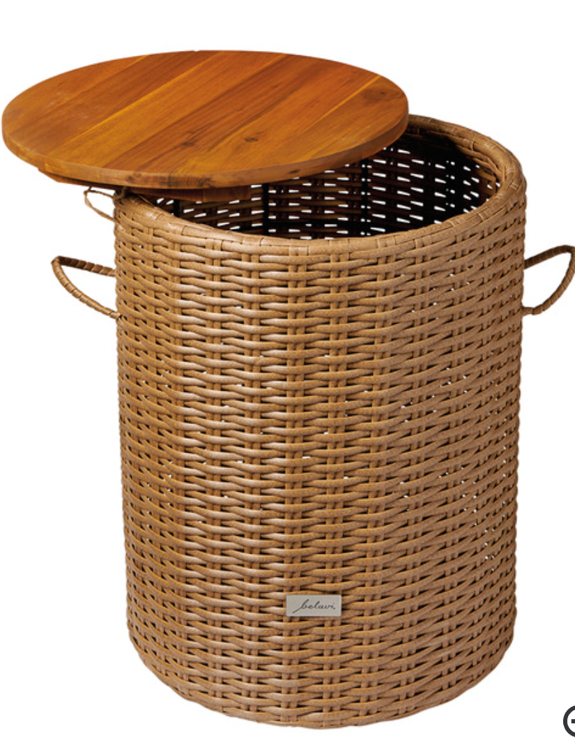 Aldi's New Rattan Storage Table Is the Cutest Space-Saving Solution ...