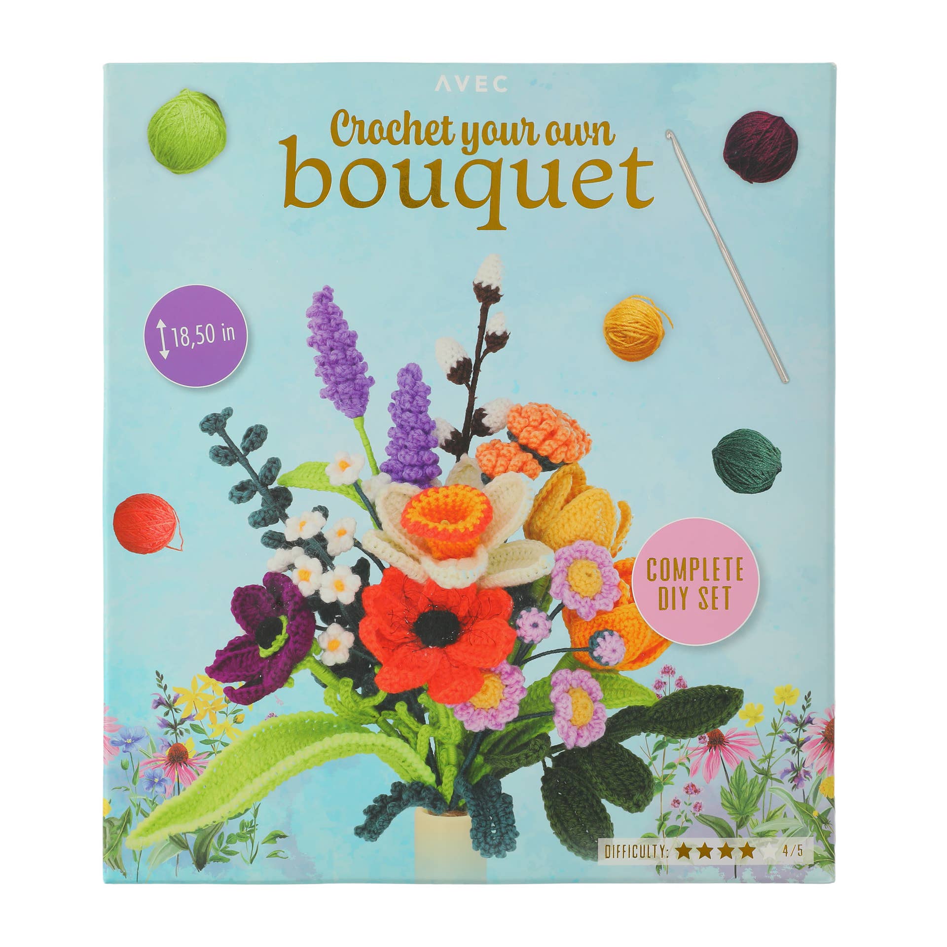 Create a Forever Bouquet With This $6 Five Below Crochet Kit - Dengarden