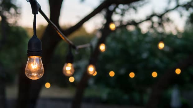 Couple Creates DIY String Light Planter That Gives Off Instant ...