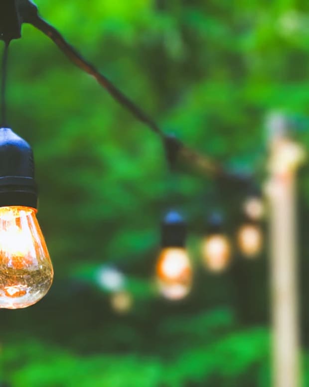 Couple Creates DIY String Light Planter That Gives Off Instant ...