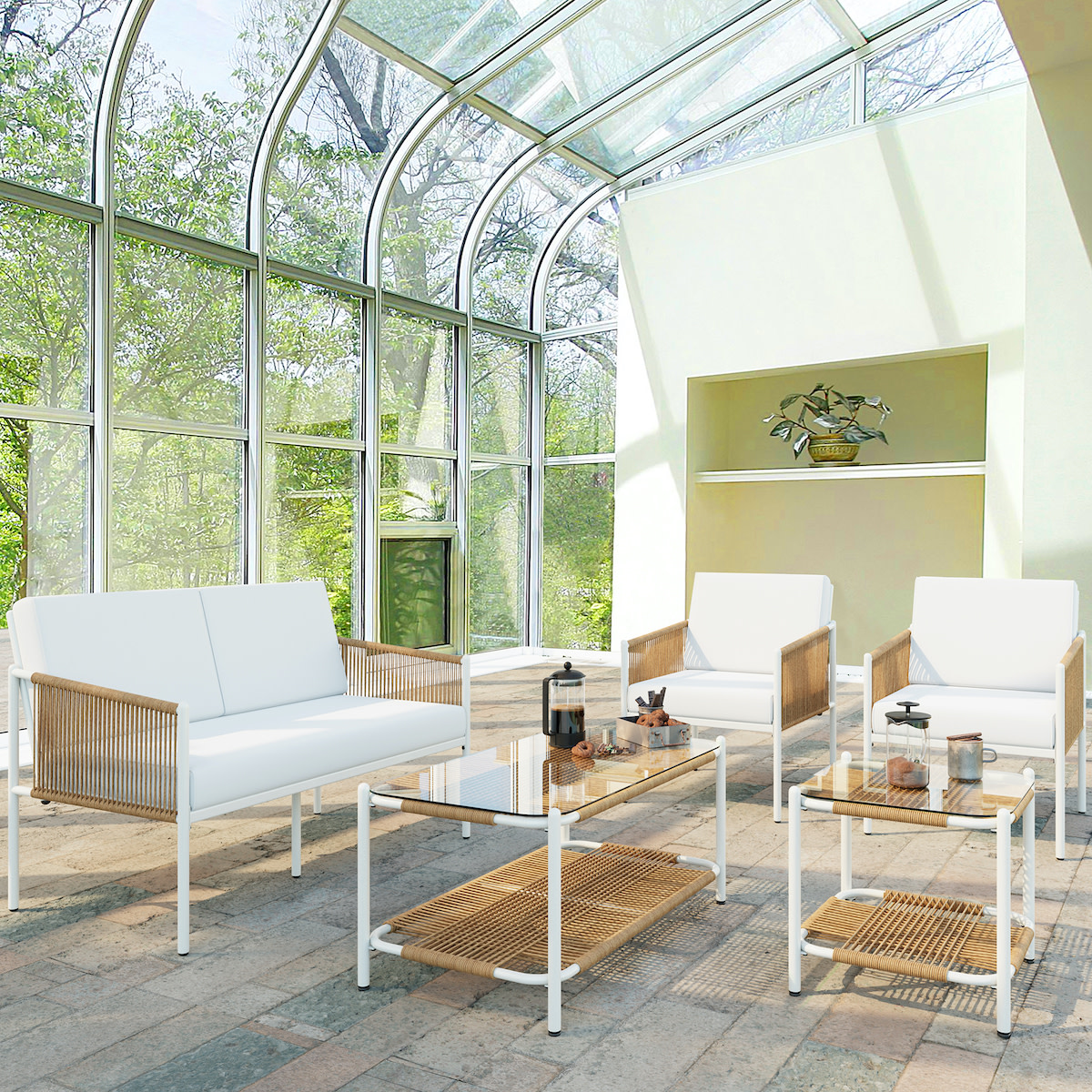 Walmart Is Selling a Wicker Pottery Barn Dupe Patio Set for Under $300