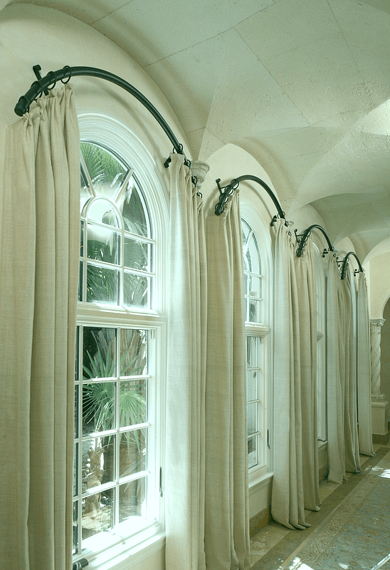 Arched curtains store