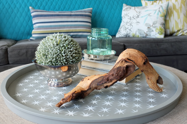 Flat tray for ottoman store