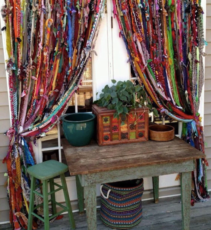 Woman Deconstructs Five Below Chindi Rugs to DIY Affordable Curtains ...