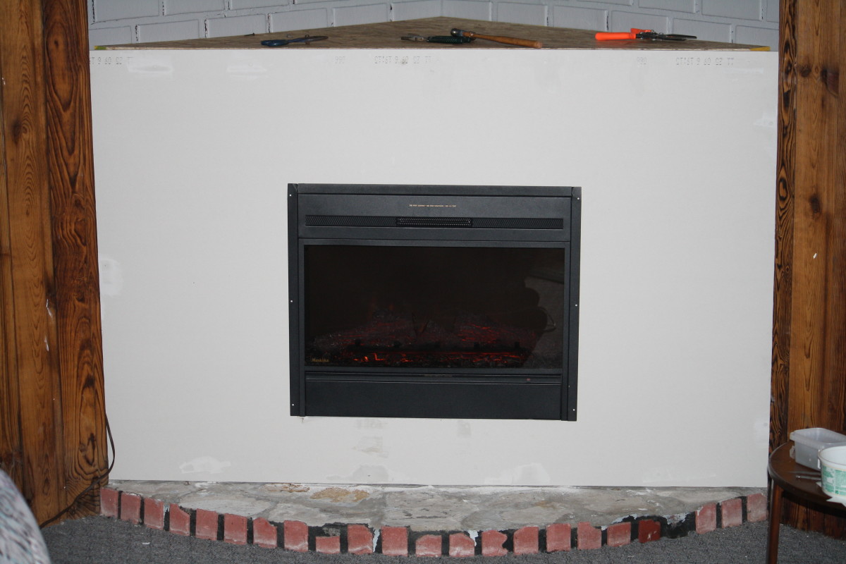 DIY: How to Build a Simple Corner Fireplace - Dengarden