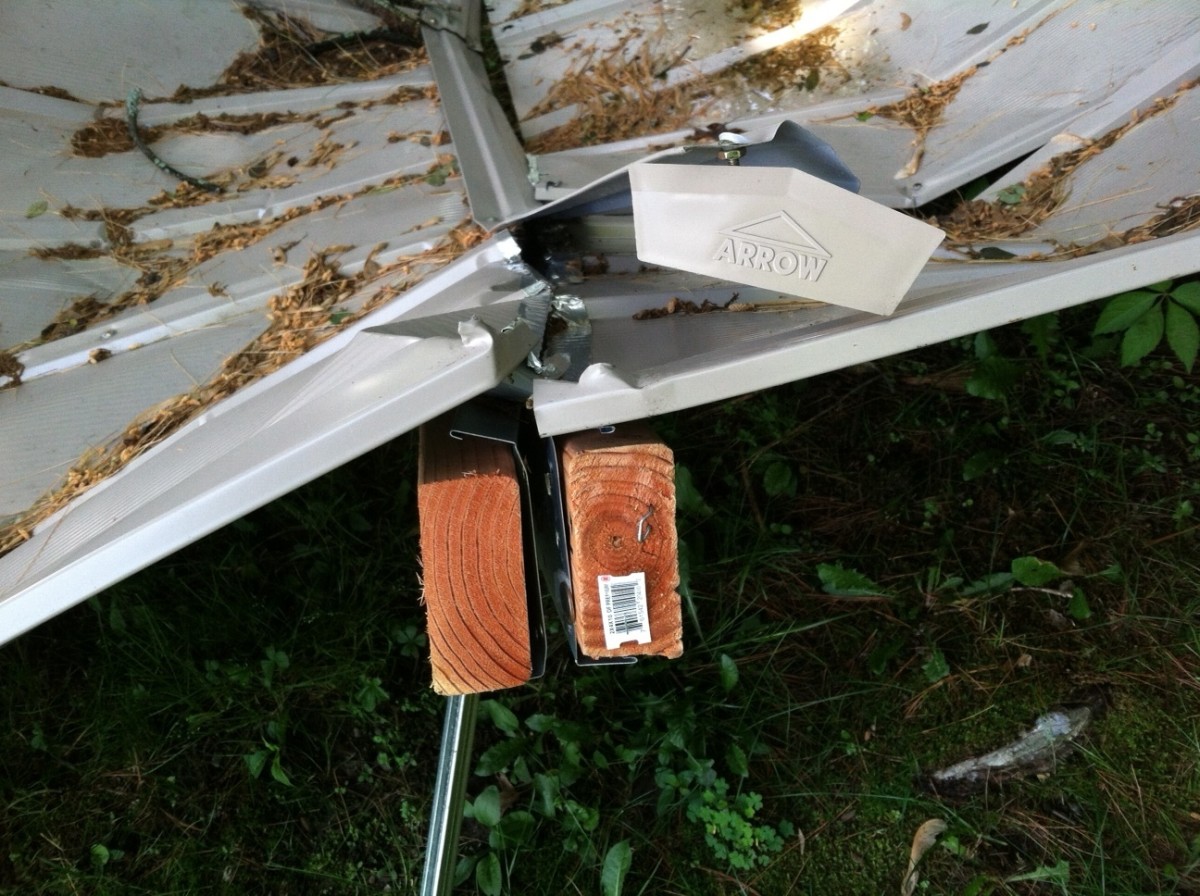 How to Fix a Collapsed Storage Shed (Arrow SR1012) - Dengarden