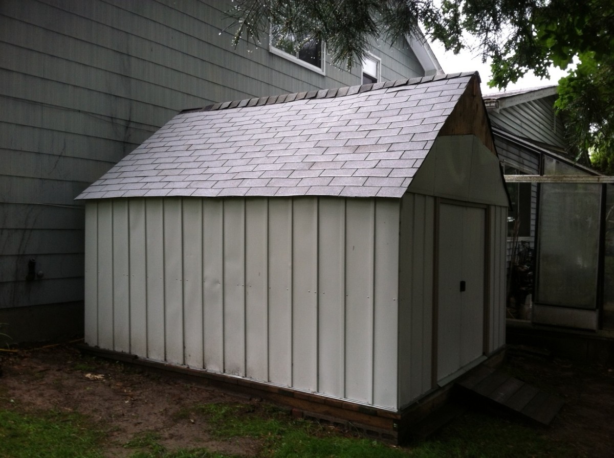 How to Fix a Collapsed Storage Shed (Arrow SR1012) - Dengarden