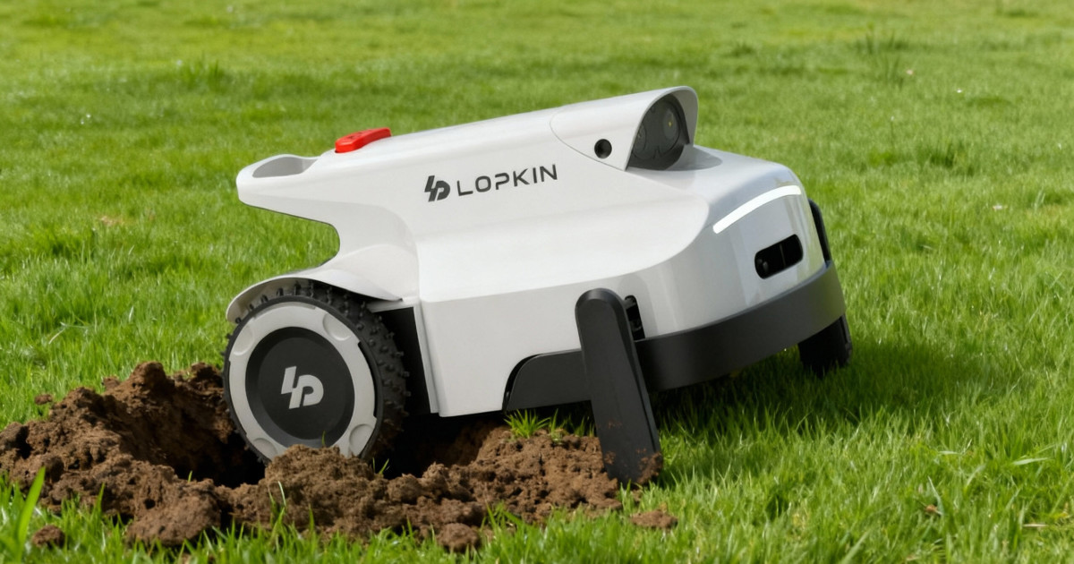 Lopkin's Self-Recovering Robot Lawn Mower Debuts at CES 2026 - Dengarden