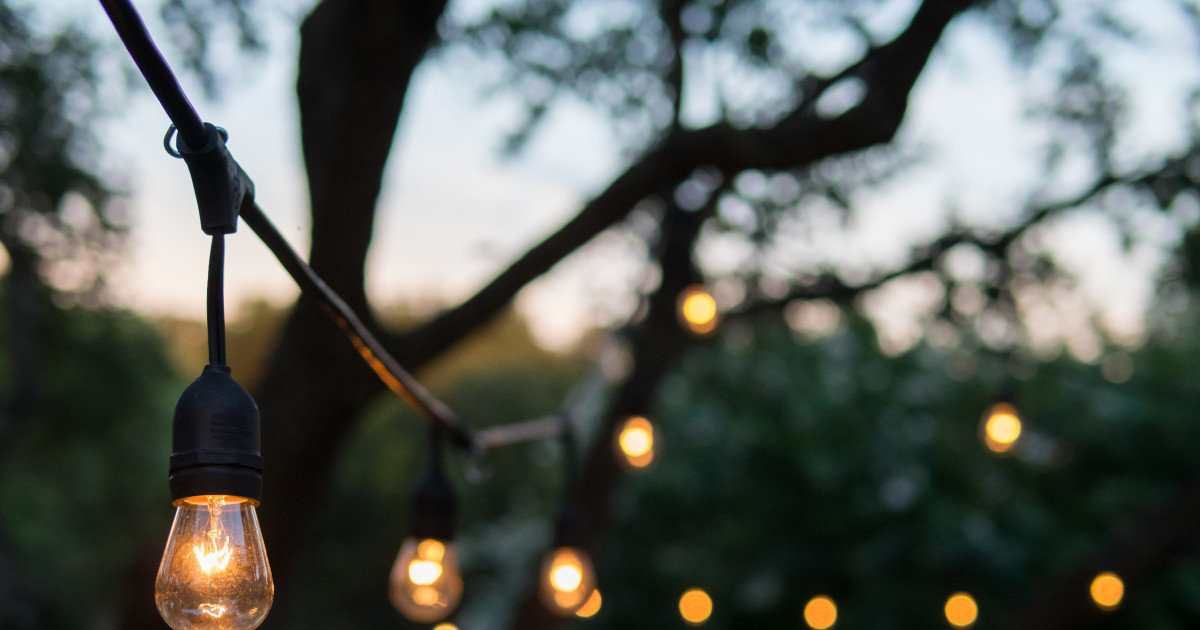 Couple Creates DIY String Light Planter That Gives Off Instant ...
