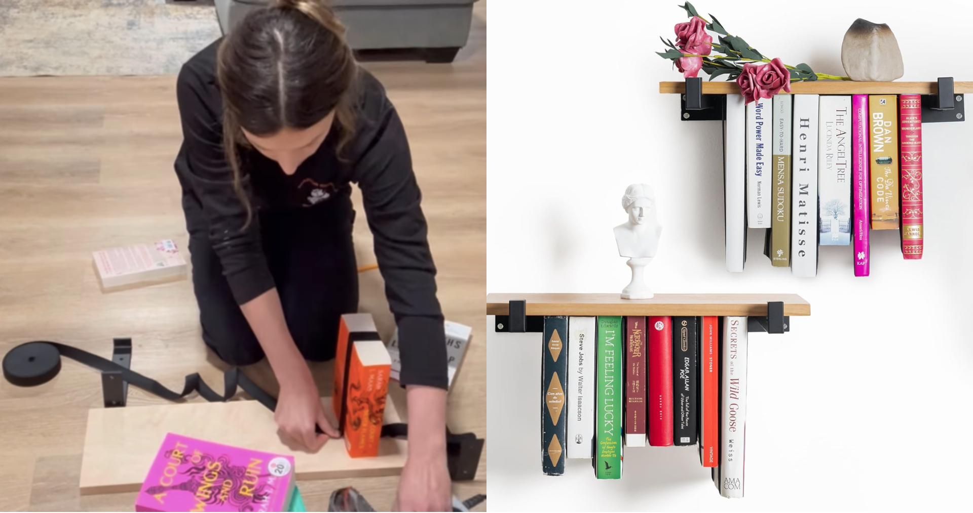 Upside-Down Floating Bookshelves Are a Thing Now and They're Actually ...