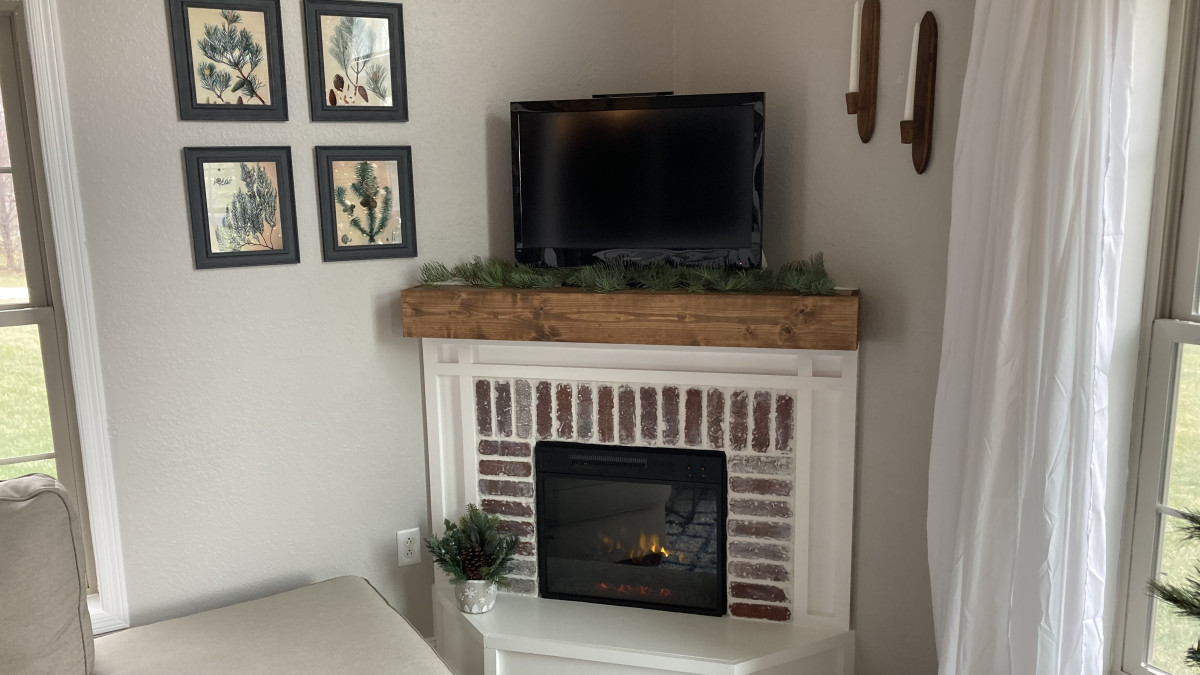fireplace ideas flat wall