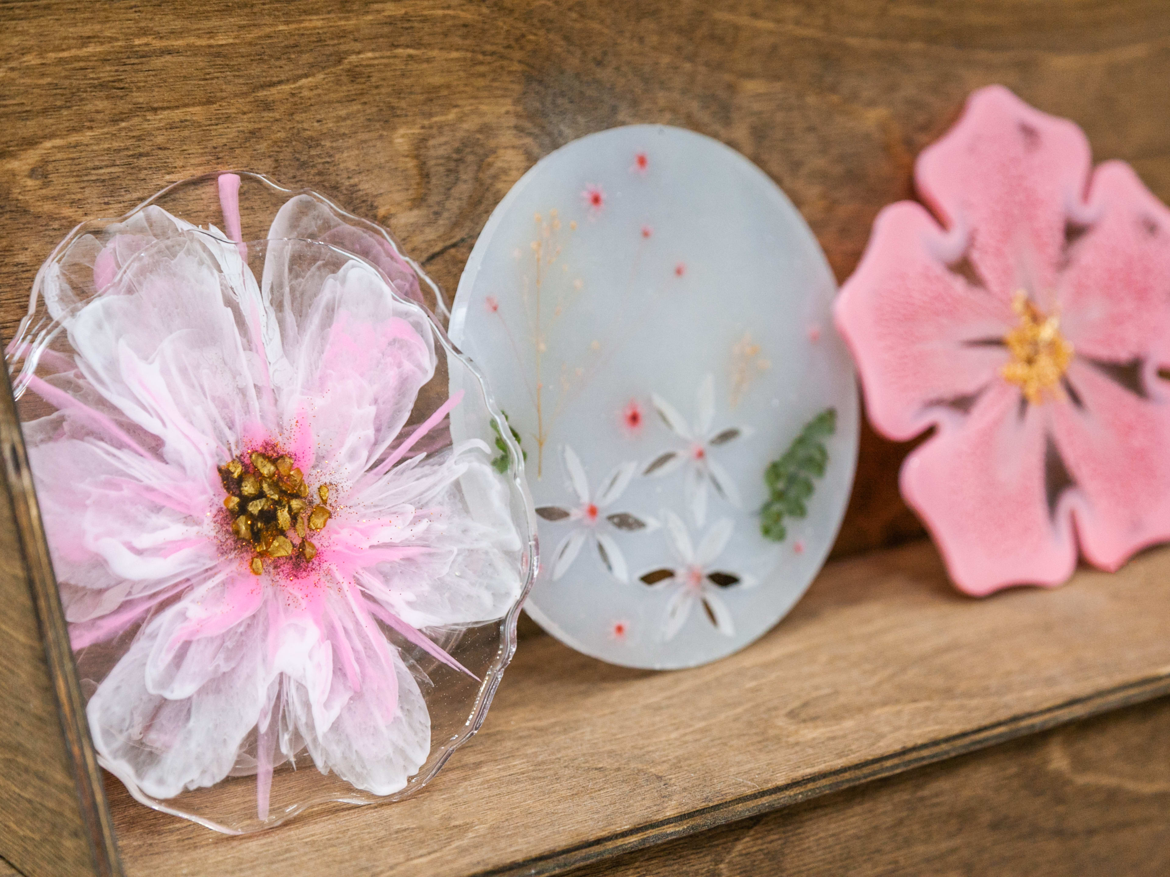 DIYer Turns Inexpensive Dollar Tree Finds into the Chicest Spring Coasters
