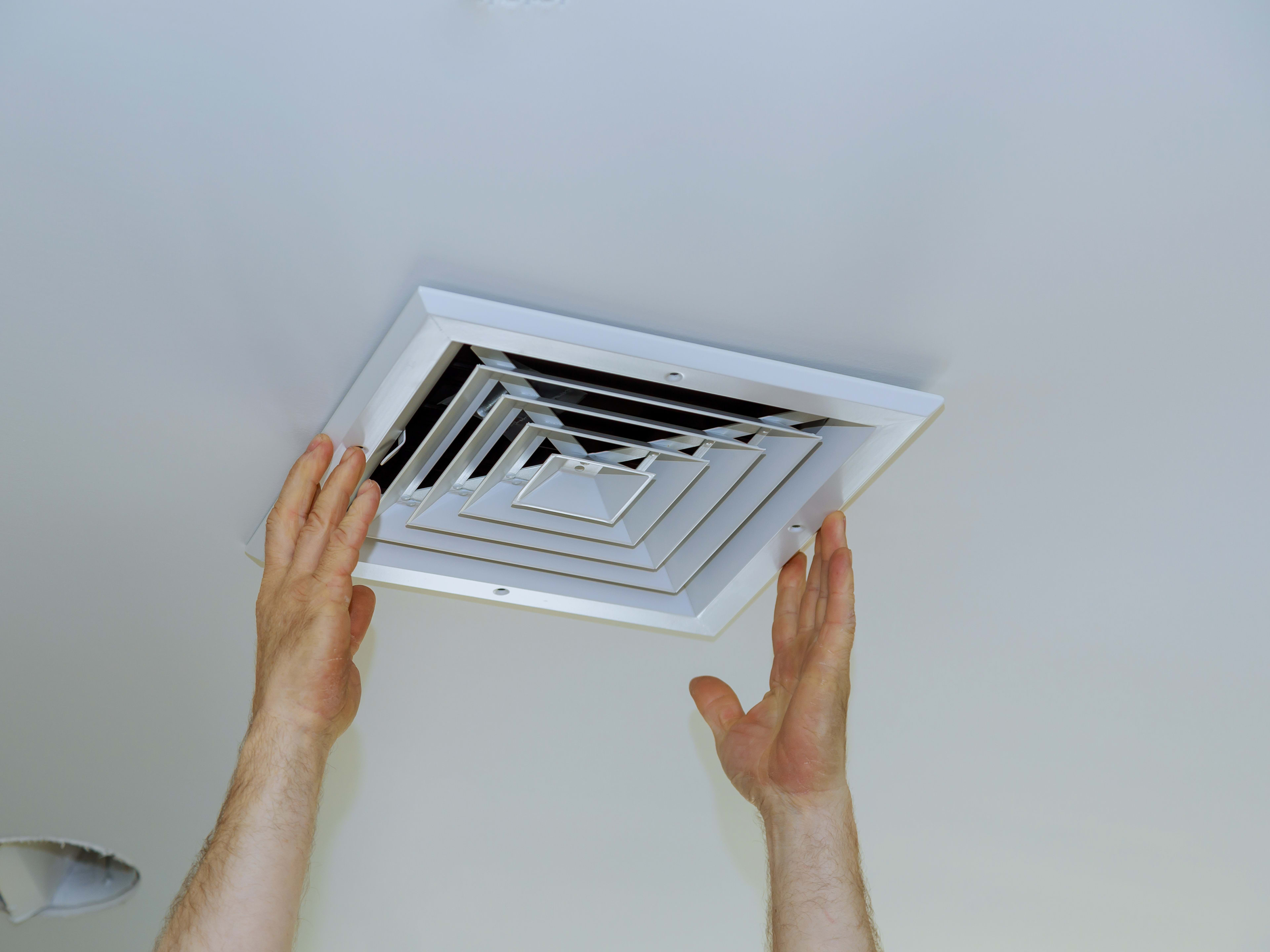 Cleaning Expert Demonstrates How to Clean a Dirty Bathroom Vent