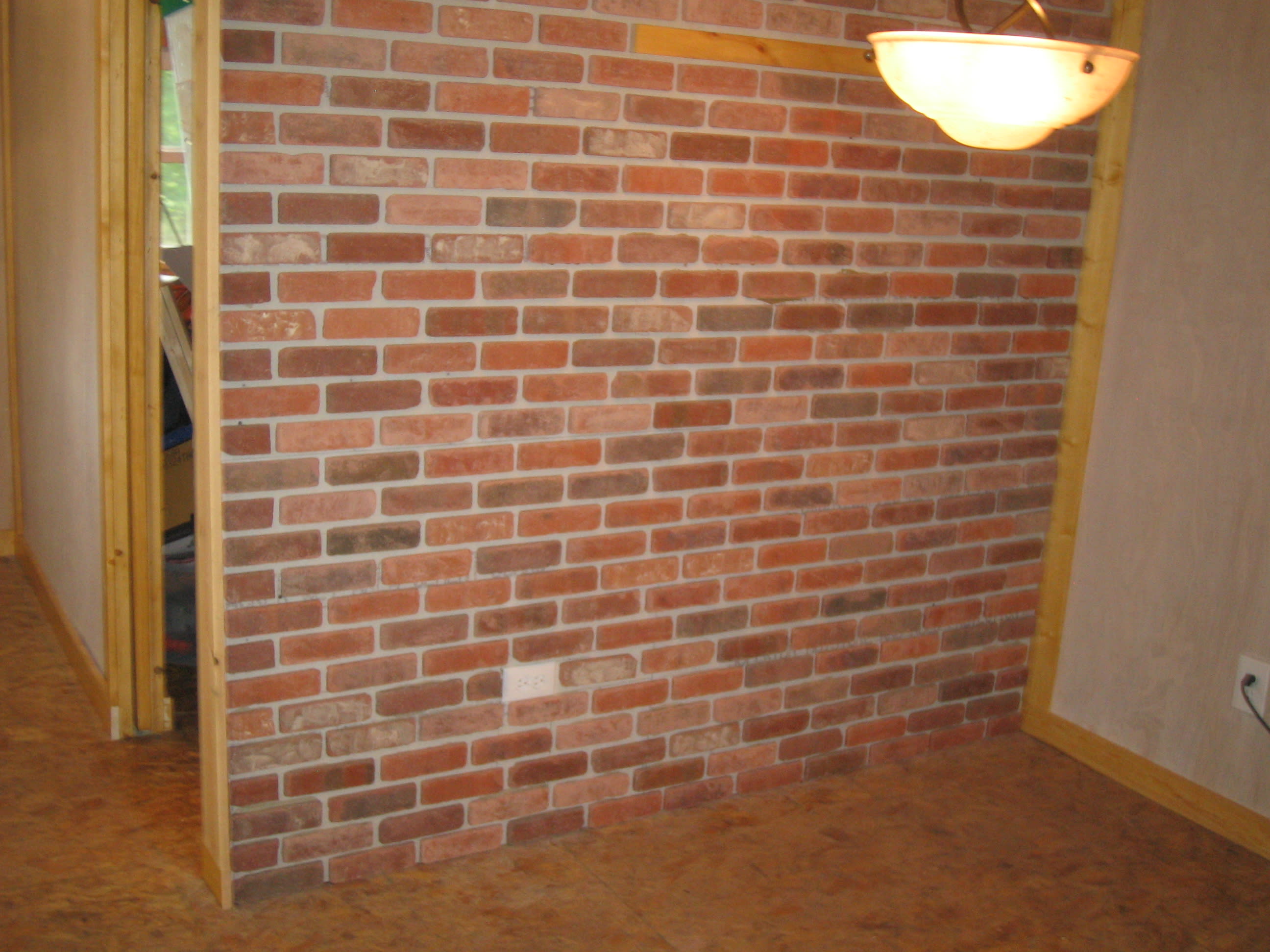 Easy Way to Install a Rustic Brick Veneer Wall - Dengarden
