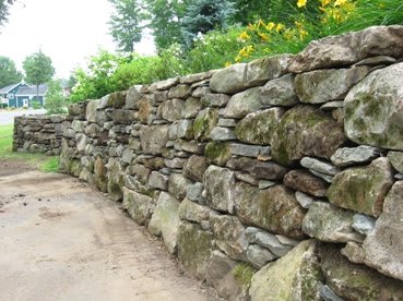 Rebuilding Dry Stone Retaining Wall