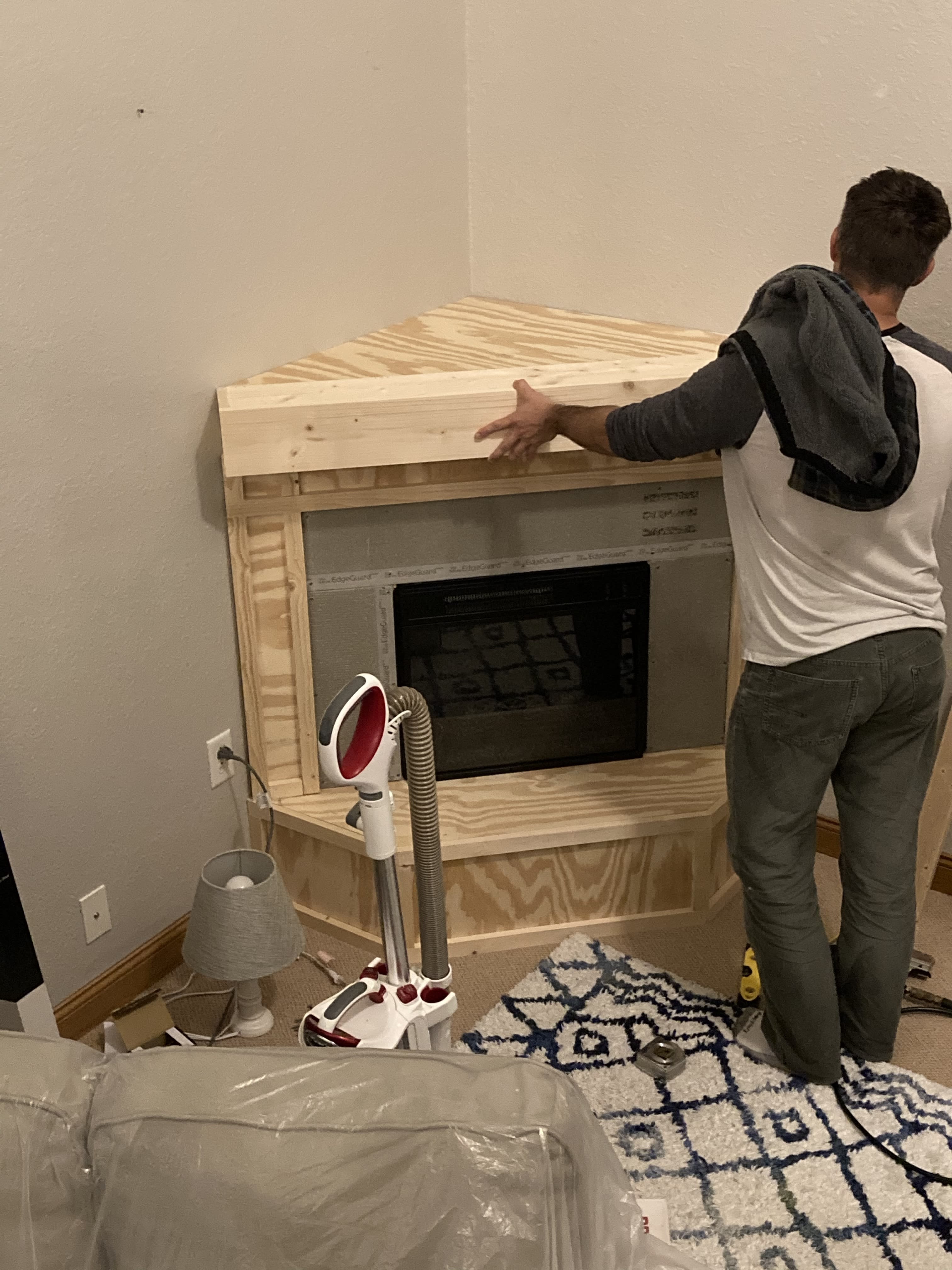 How to Build a Corner Fireplace for Under $300 - Dengarden