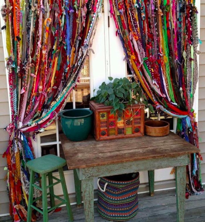 Woman Deconstructs Five Below Chindi Rugs to DIY Affordable Curtains ...