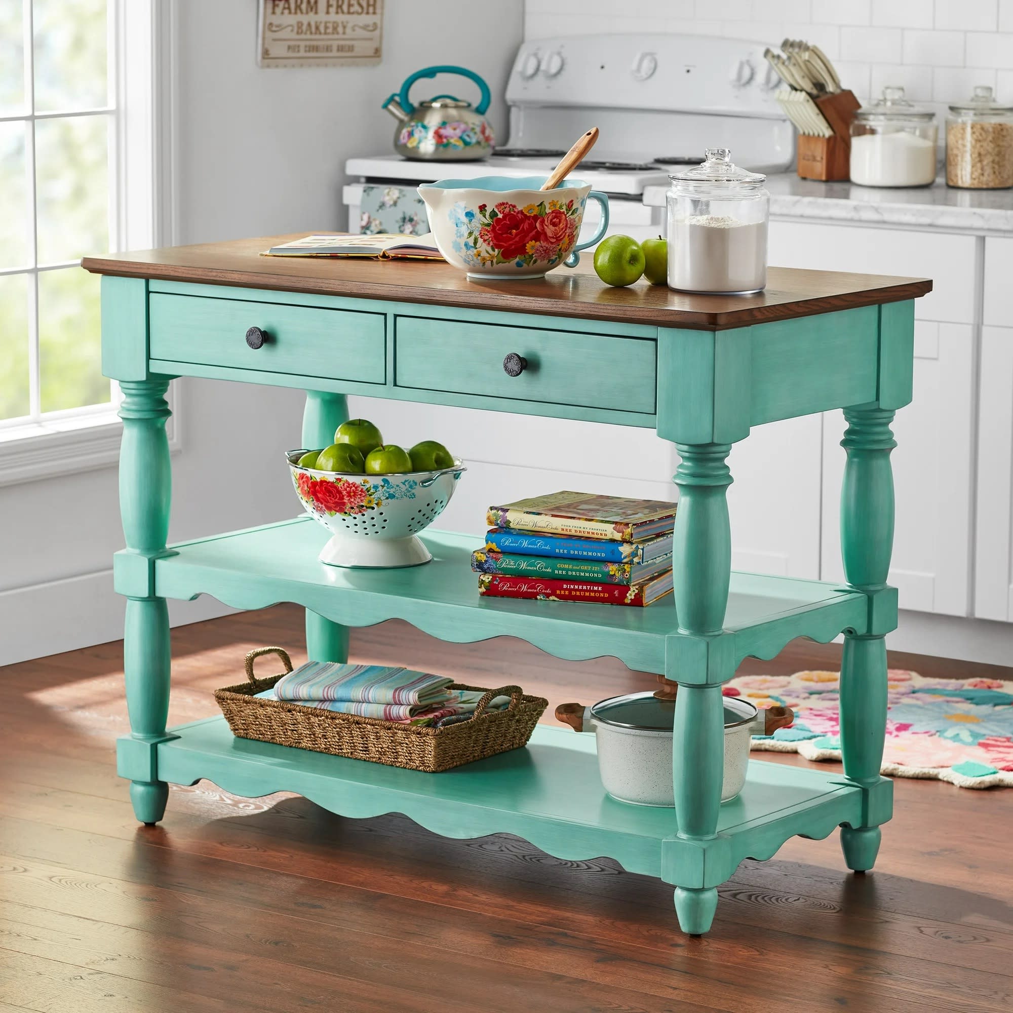 Shoppers 'Can't Stop Staring At' This Cute Kitchen Island - Dengarden