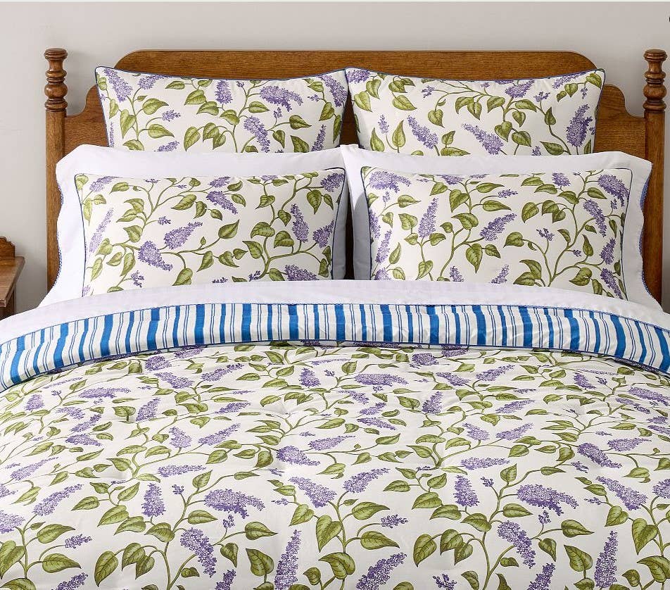This Spring-Inspired Comforter From Pottery Barn Is Stunning - Dengarden