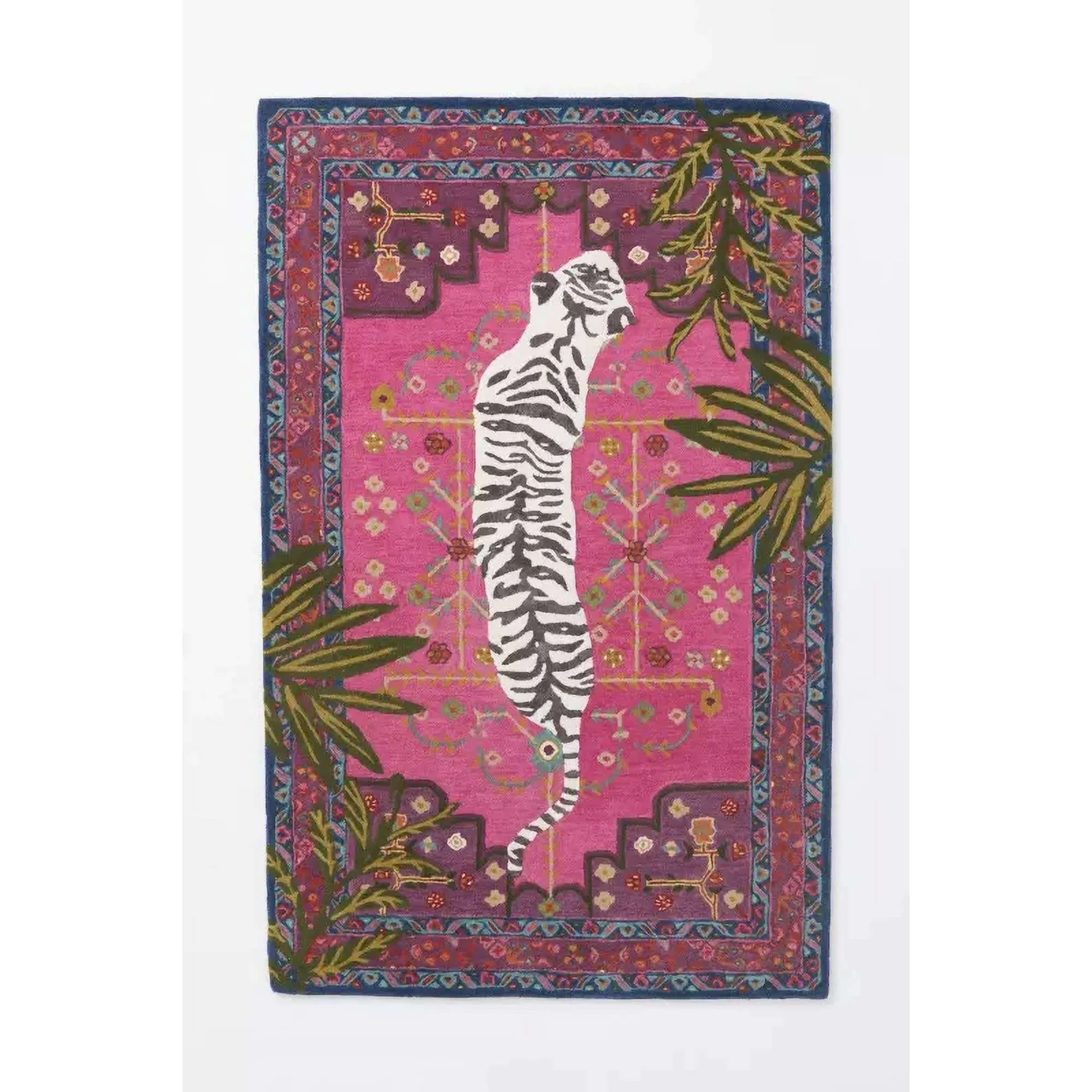 Walmart's Cute New Tiger Rug Looks Right Out of Anthropologie - Dengarden